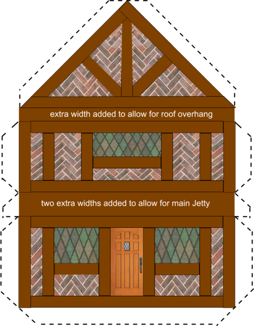 Tudor House Card Cut-Out Model - DT Online